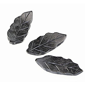 Islandoffer Handcrafted Wooden Chopstick Rest Spoon Fork Knife Holder leaf Designed, Set of 6