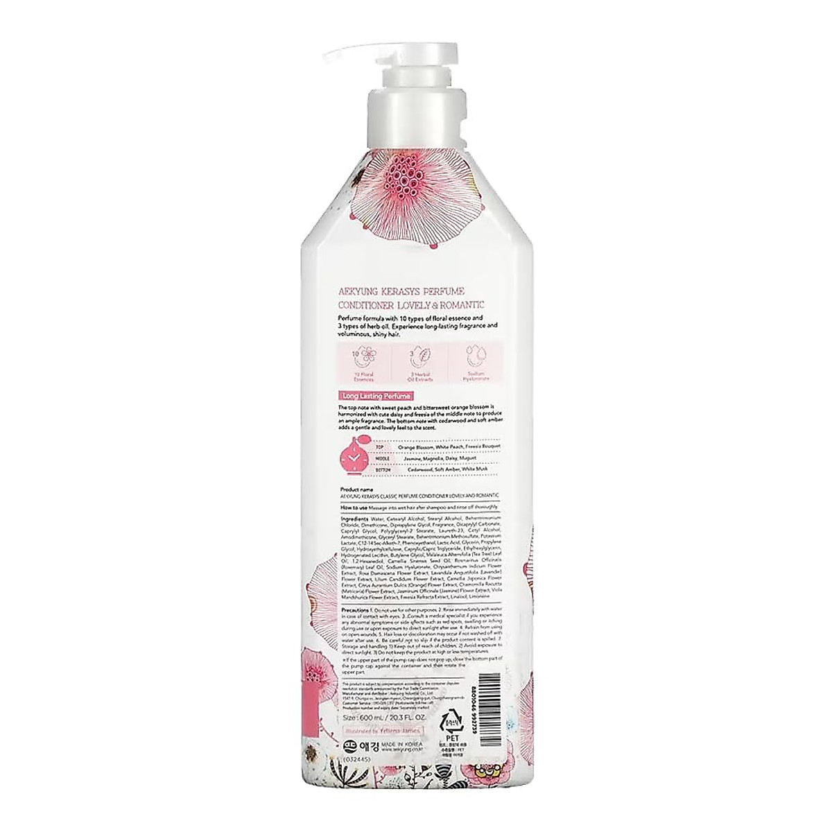 Kerasys Lovely and Romantic Perfumed Shampoo and Rinse, 600ml