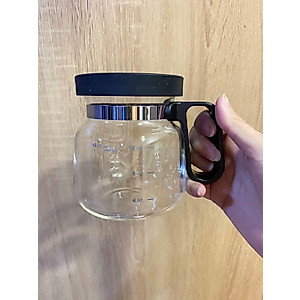 EXIGENT Coffee Glass Pot Tea Cup Mug Collectible 16 Oz Ounces (CoffeePot)