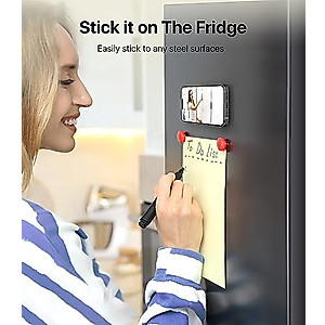 andobil [Upgraded] for iPhone 14 Pro Max Clear Case with 360° Rotatable Ring Stand [Compatible with MagSafe] [Military Grade Protection] Magnetic Invisible Kickstand, Ultra Clear