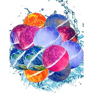 Reusable Water Bombs[2024 NEWdesign]Magnetic Water Balloons Quick Fill Self Sealing Summer Water Balls Outdoor Games Toys Activities for Kids/Teens/Boys/Girls/Pool/Backyard Fun