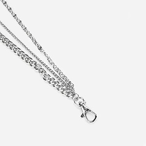 Pants Chain Belt Loop Chain for Men Pant Chain for Pants Jean Chains for Women - Silver Chain Belts for Women 3 Layer Pant Chains