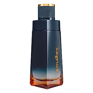 Malbec Flame Eau De Toilette by O Boticário, Cologne For Men, French Oak Barrel-Aged Red Wine & Woody Nerello Grape Scent, 3.4 Ounce