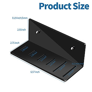 6.7-inch Knife Holder Punch-Free Knife Bar Strong Knife Acrylic Holder Cheese Knife Organizer Kitchen Knife Cutlery Organizer 2Pack