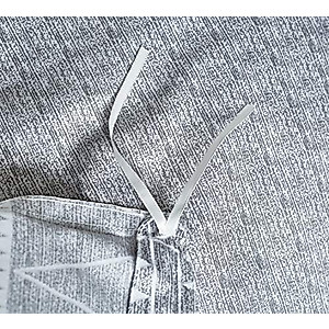 Tebery Duvet Cover Set with Zipper Closure 3 Pieces (1 Duvet Cover + 2 Pillow Shams) Ultra Soft Microfiber (Grey, King(104" x 90"))