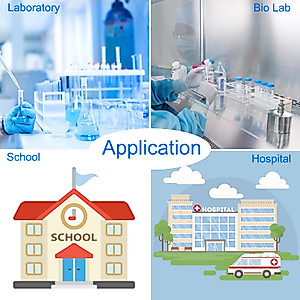 Conical Centrifuge Tubes 15ml, 100 Pcs Sterile Plastic Tubes with Screw Caps, Plastic Graduated and Write Marks Test Container, Non-Pyrogenic, DN/RNase Free (15ml-100pcs)