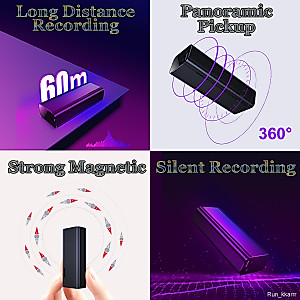 128GB Voice Activated Recorder, Long Battery Digital Audio Recorder, Portable Recording Devices, Voice Recorder with 2000 Hours Recording Capacity, 300 Hours Battery Time