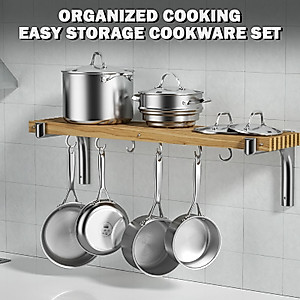 Cooks Standard 3-Quart Multi-Ply Clad Stainless Steel Saucepan with Lid