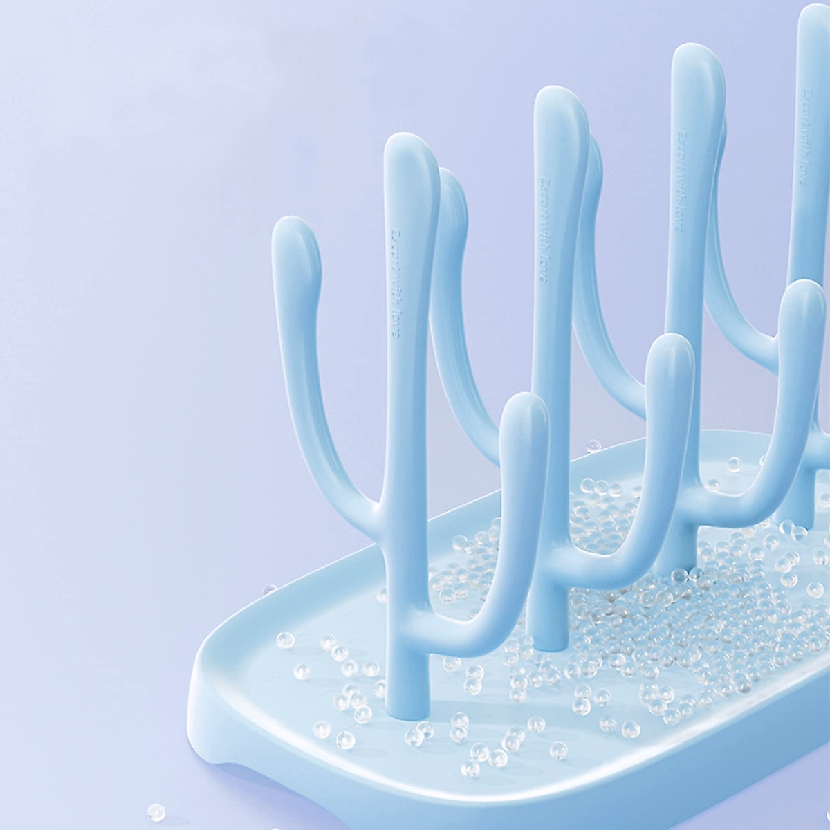 Baby Bottle Drying Rack, Space Saving Bottle Dryer Holder for Bottles, Nipples, Pump Parts, Cups