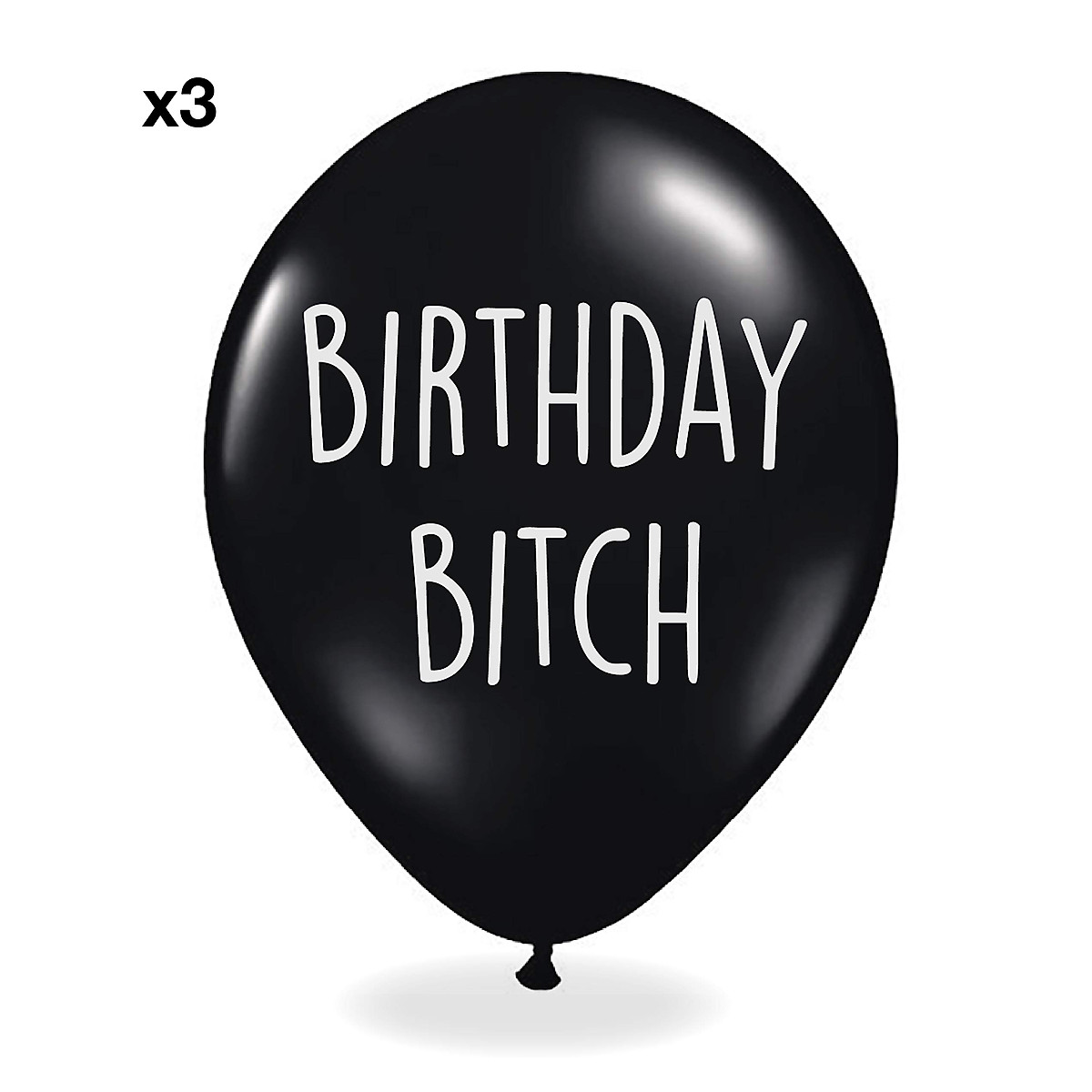 Funny Party Pieces Abusive Birthday Balloons - Pack Of 12 Different Funny Offensive Balloons (For Her)