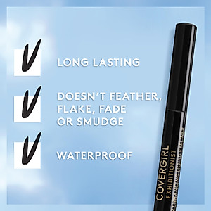 COVERGIRL Exhibitionist Lash Enhancing Liquid Eyeliner, Matte Black
