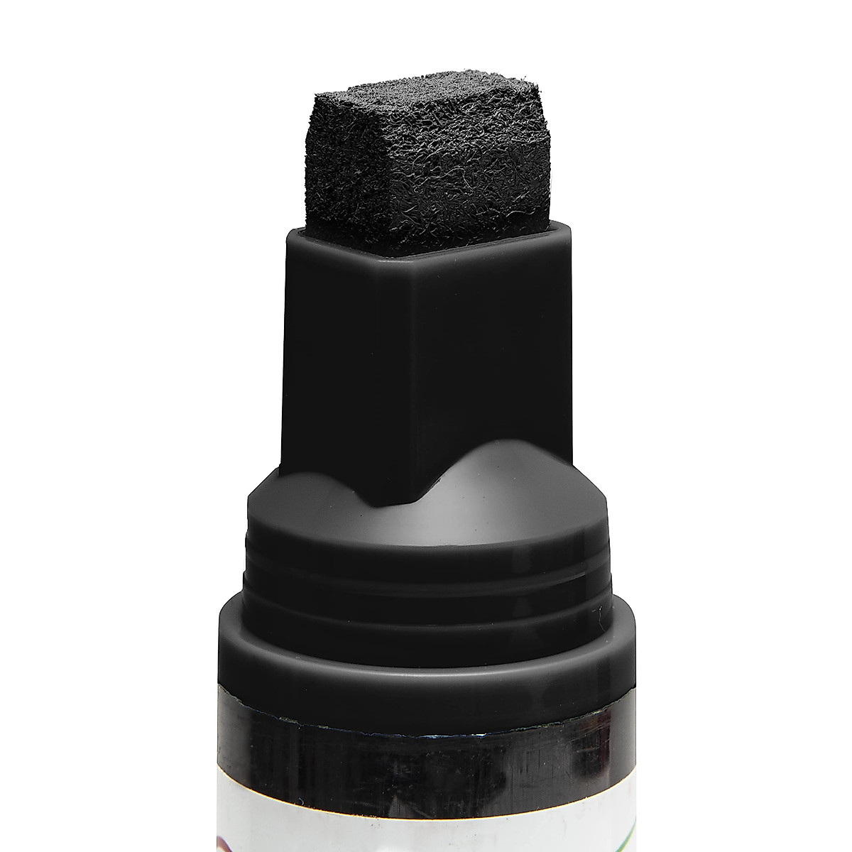 Glass Pen Liquid Paint Marker: Glass Writing Pens and Painting Markers with Washable, Erasable Ink - Windows, Mirrors, Signs, Crafts - 2 Pack, Yellow 15mm Wide and Black 15mm Wide Tip Pens