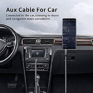 Aux Cord for iPhone, [Apple Mfi Certified] 3-in-1 iPhone Headphones Jack iPhone to car 3.5mm Aux Cord, Lightning to aux Adapter Compatible with iPhone 14/14Pro/13/13 Pro/13 Pro Max/12/12 Pro Max/11