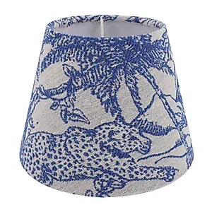 Beaupretty Lamp Shades Clip on Lamp Shade Small Lamp Shade Embroidery Fabric Lamp Cover Tabletop Drum Lampshade for Floor Table Lamp Blue Floor Lamp Shade Replacement Small Lamp Shades