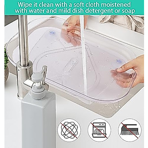 Lazy Susan Turntable Organizer for Refrigerator Rectangle Clear Rotating Lazy Susan Spice Organizer for Kitchen Pantry Cabinet Countertop Condiment Storage Rack