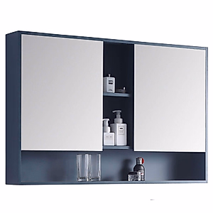 Fine Fixtures Shawbridge Bathroom Medicine Cabinet, Medicine Cabinets for Bathroom, Blue Bathroom Medicine Cabinet Wall Mounted 45" Surface Mount