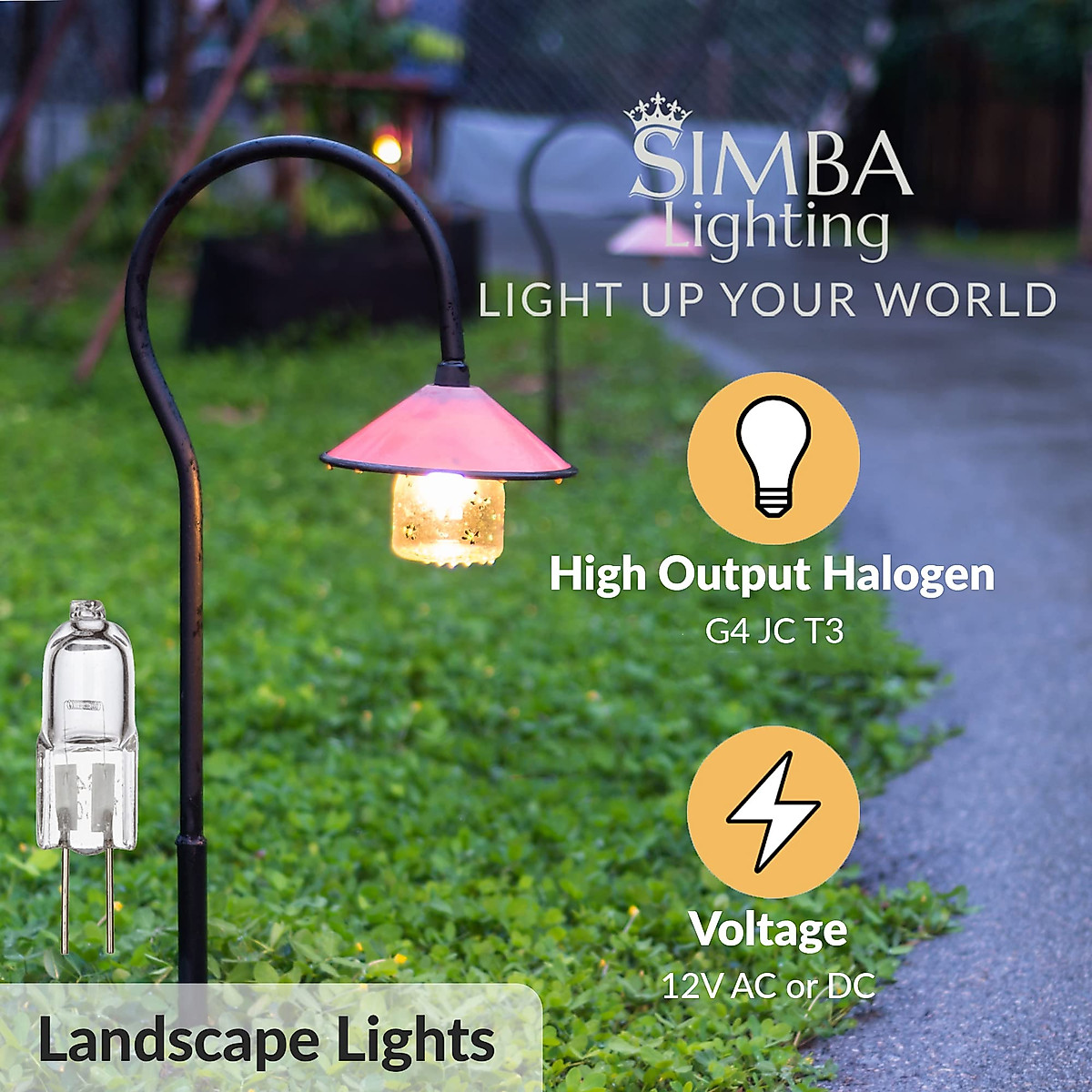 Simba Lighting Halogen G4 T3 20 Watt 280lm Bi-Pin Bulb (10 Pack) 12 Volt A/C or D/C for Accent Lights, Under Cabinet Puck Light, Chandeliers, Track Lighting, 20W 12V 2 Pin JC Warm White 2700K Dimmable