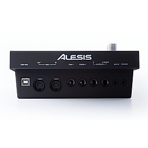 Alesis Command Advanced Drum Module with Cable Snake and Silverline Audio 10ft Auxiliary Cable Bundle