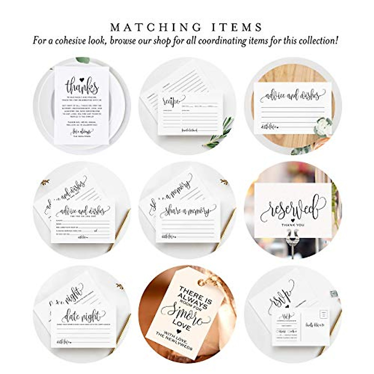 Bliss Collections Mad Libs Advice and Wishes Cards for the New Mr and Mrs, Bride and Groom, Newlyweds, Perfect Addition to Your Wedding Reception Decorations or Bridal Shower, Pack of 50 4x6 Cards