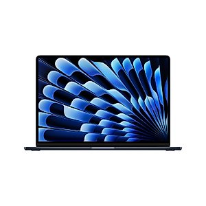2024 Apple MacBook Air with Apple M3 Chip (15-Inch, 8GB RAM, 256GB SSD Storage) (QWERTY English) Midnight (Renewed)