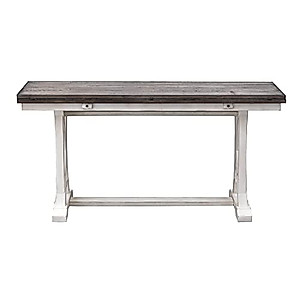 Coast to Coast Imports Bar Harbor II Fold Console Table, Cream, 18" D x 64" W x 31" H, (A48111)
