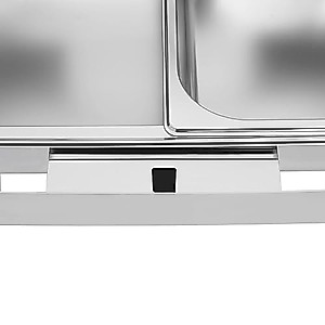 Chafing Dish Buffet Set Chafing Dish with Clear Lid and Handle, 2 Trays Chafer Complete Set for Hotels, Fast Food Restaurants, Snack Bars