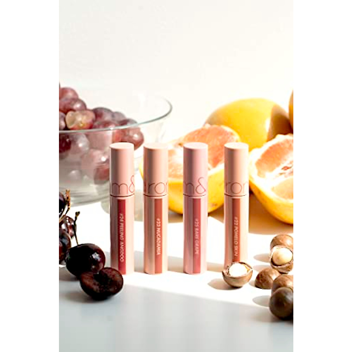 rom&nd Juicy Lasting Tint 23 NUCADAMIA, Vivid color, Glossy Finish, Long-lasting, MLBB, moisturizing, Highly-Pigmented, Clear & Natural Makeup, Lip Tint for Daily Use, K-beauty, 5.5g / 0.2 oz