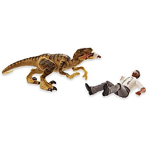 Jurassic Park Final Scene Ray Arnold and Velociraptor Action Figure Set