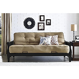 DHP 8 Inch Independently Encased Coil Mattress, Oatmeal Linen