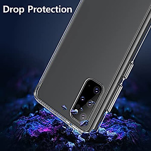 Rayboen for Samsung Galaxy S20 Plus Case, Crystal Clear Non-Slip Shockproof Protective Phone Case, Hard PC Back Soft TPU Frame Slim Transparent Cover for Galaxy S20+ Plus 5G, 6.7inch