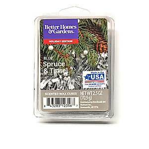 Better Homes and Gardens Scented Wax Cubes 2020 Editions - Blue Spruce & Tinsel - 2.5 Oz