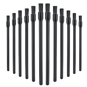 G2PLUS 100PCS Disposable Lip Brush Applicators, Disposable Nail Brushes, Lip Brushes Lipstick Lip Gloss Wands for Makeup PYO Cookie Paint Brushes (Dark Black)