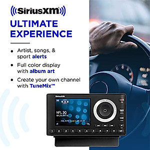 SiriusXM Onyx Plus Satellite Radio w/ Vehicle Kit, Enjoy SiriusXM Through your Existing Car Stereo for as Low as $5/month + $60 Service Card with Activation