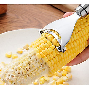 2PCS Corn Planer Cutter Thresher Peeler, Corn Thresher Cob Stripper Tool ,Premium Stainless Steel Corn Thresher Cob Remover tool with Ergonomic Handle