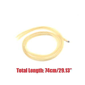 Quluxe 30 Inch Professional Bow Hair for Violin, Viola, Cello Made of Genuine Mongolian Horse Hair (2 Hanks)