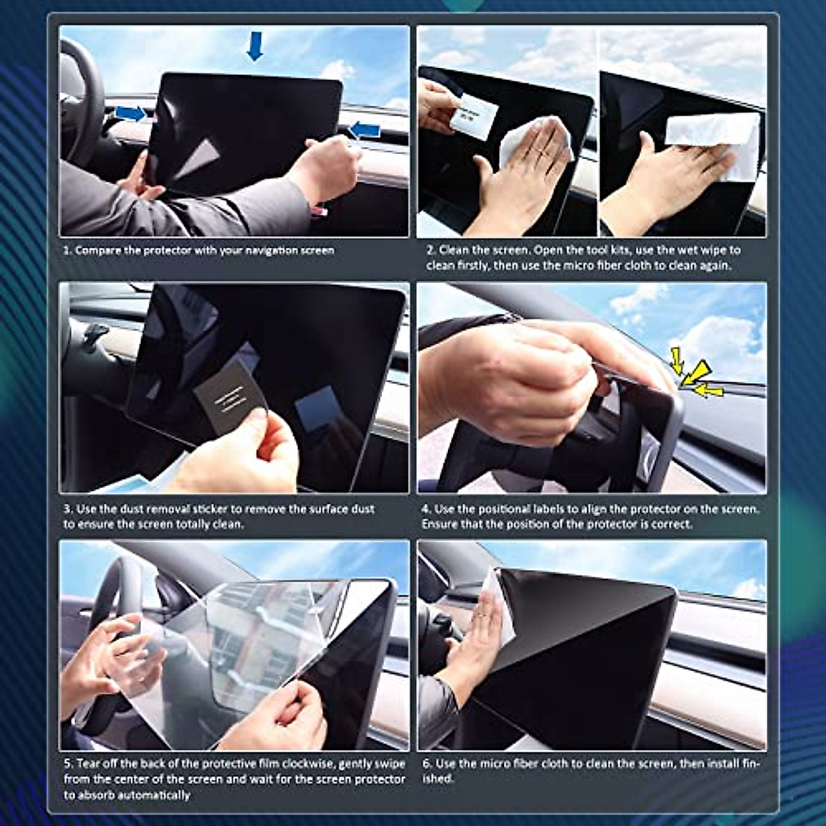 BIXUAN 2022 2023 C-Class C300 Screen Protector Comptible with Mercedes-Benz C Class 2022 2023 W206 Dashboard 12.3-inch Digital Instrument Cluster Screen 9H Hardness Tempered Glass C 300 2022 2023 Accessories Screen Protective Film
