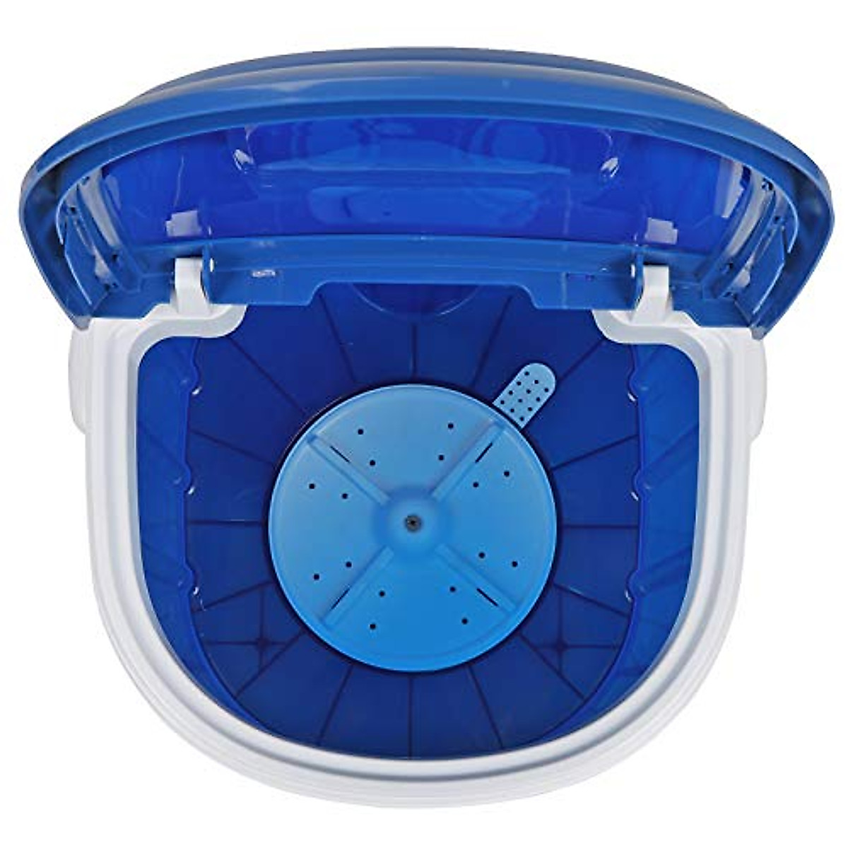 SUPER DEAL Mini Washer 5.7 lbs Capacity Portable Single Tub Compact Washing Machine with Spin Cycle Basket and Drain Hose for Camping, Traveling, Apartments, Dorms, RVs 110V