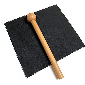 SINYI Angel Tuning Forks Set for Healing - 4096 Hz 4160 Hz 4225 with Wooden Hammers Triker, Velvet storage bag and Cleaning Cloth