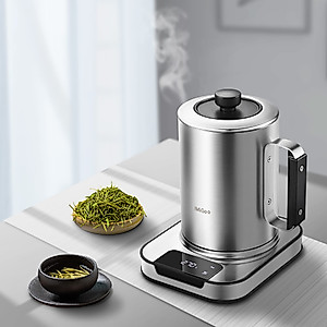 iMiGoo Intelligent Coffee Percolator 24OZ- Tea Maker - Double Layer Stainless Steel Electric Kettle 1000ML MG-W03A