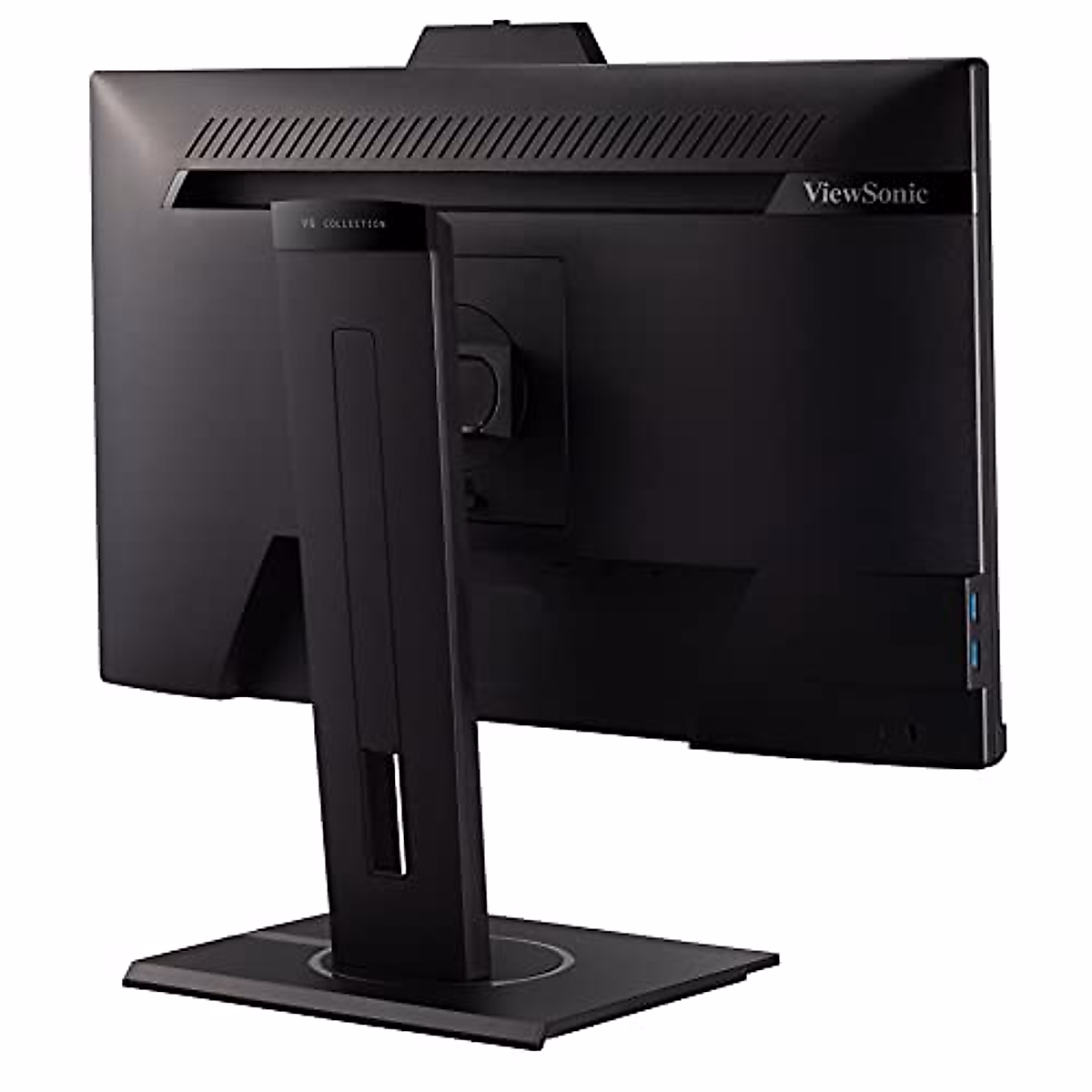 ViewSonic VG2440V 24 Inch 1080p IPS Video Conferencing Monitor with Integrated 2MP Camera, Microphone, Speakers, Eye Care, Ergonomic Design, HDMI DisplayPort VGA Inputs for Home and Office