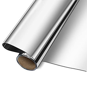 Deefre Highly Reflective Mylar Film Roll 4FT x 25FT 2Mil Covering Foil for Grow Room Garden Greenhouse Plant Growth, First Aid, Camping, Outdoor Survival Aluminum Paint Coated Sliver