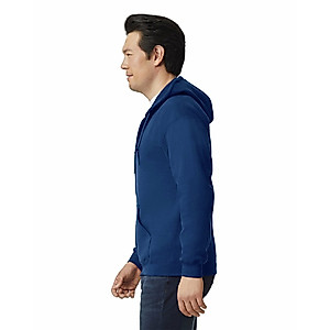 UGP Campus Apparel Gildan mens Fleece Zip Hooded Sweatshirt, Style G18600 Shirt, Navy, X-Large US