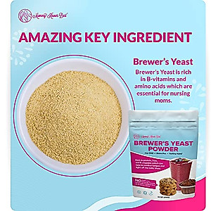 Brewers Yeast Powder for Lactation - Mommy Knows Best Brewer's Yeast for Breastfeeding Mothers - Mild Nutty Flavored Unsweetened and Debittered - 1 lb