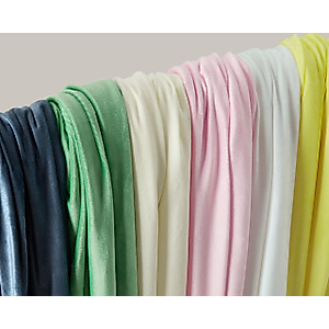 2 Yards Green Minky Fabric 72” X 65" inches Wide Minky Cloth, Soft Plush and Skin Friendly Thickened Sheer Fabric by The Yard for Baby Blanket,Throws,Pillow Cover,Scarf,Cuddly Toys,Baby Accessories