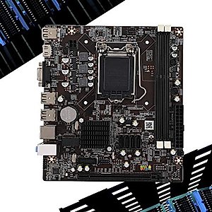 Desktop Motherboard for Intel H81, CPU for Intel LAG 1150 2DDR3 1600/1333/1066Mhz Memory 1PCI E×16 Motherboard with SATA 2.0 USB 2.0 Support VGA& Dual Output