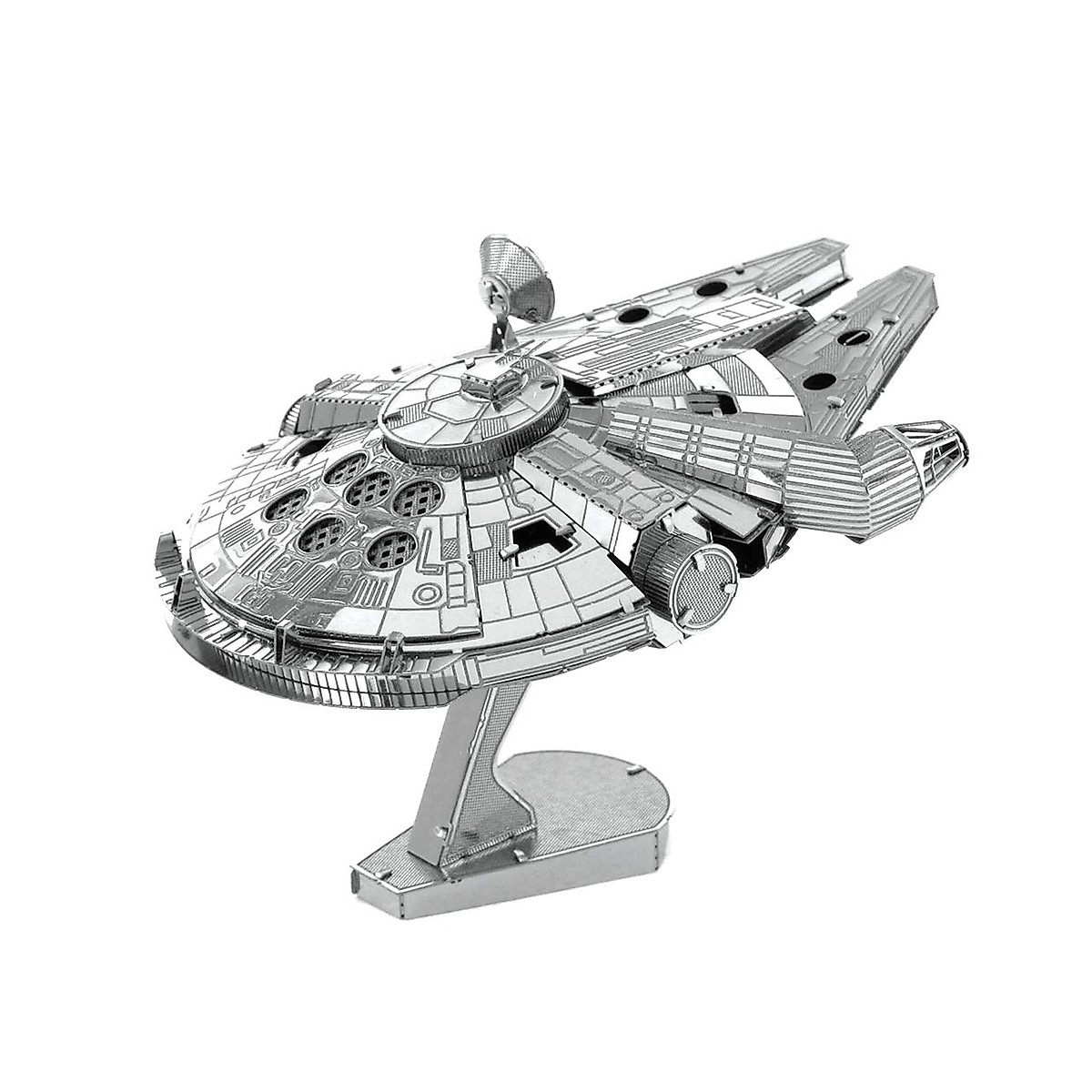 Metal Earth Fascinations Star Wars Millennium Falcon 3D Metal Model Kit Bundle with Tweezers