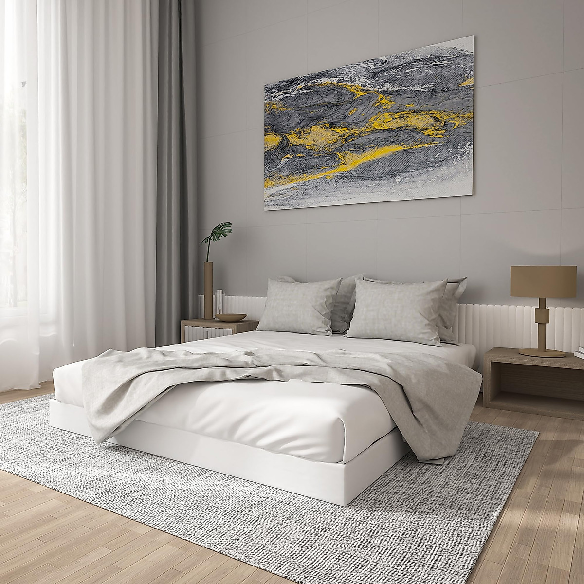 Vitverve Box Spring King, 5 Inch High Metal King Size Box Spring Only, Heavy Duty Mattress Foundation with Fabric Cover, Easy Assembly, Quiet Noise Free, Non Slip, Black