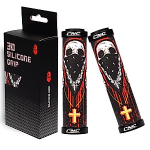 CNC Silicone Bike Grips, Silicone MTB Grips, Silica Gel Handlebar Grips for Mountain Bike/BMX/Bicycle.