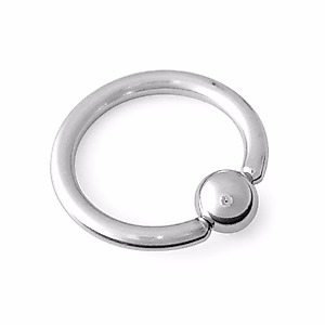 Scrap Metal 23 316L Surgical Steel Captive Bead Ring CBR 14g 1 1/4 inch