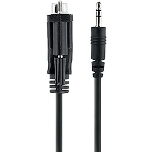 StarTech.com 3ft (1m) DB9 to 3.5mm Serial Cable for Serial Device Configuration, RS232 DB9 Male to 3.5mm Cable for Calibrating Projectors, Digital Signage, TVs via Audio Jack (9M351M-RS232-CABLE)